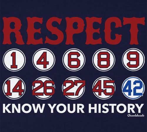 Boston Retired Numbers Shirt